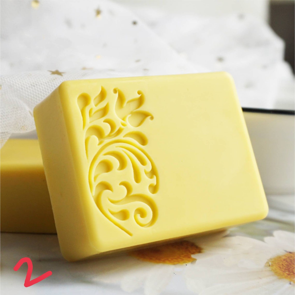 Lace Impression Mat Lotus Lily Floral Rectangular Soap Mold - Etsy