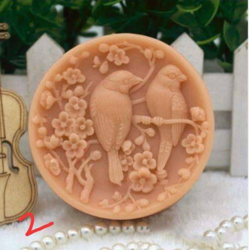 Handmade Floral Bird Sparrow Pigeon Angel Design Soap Making Candle ...