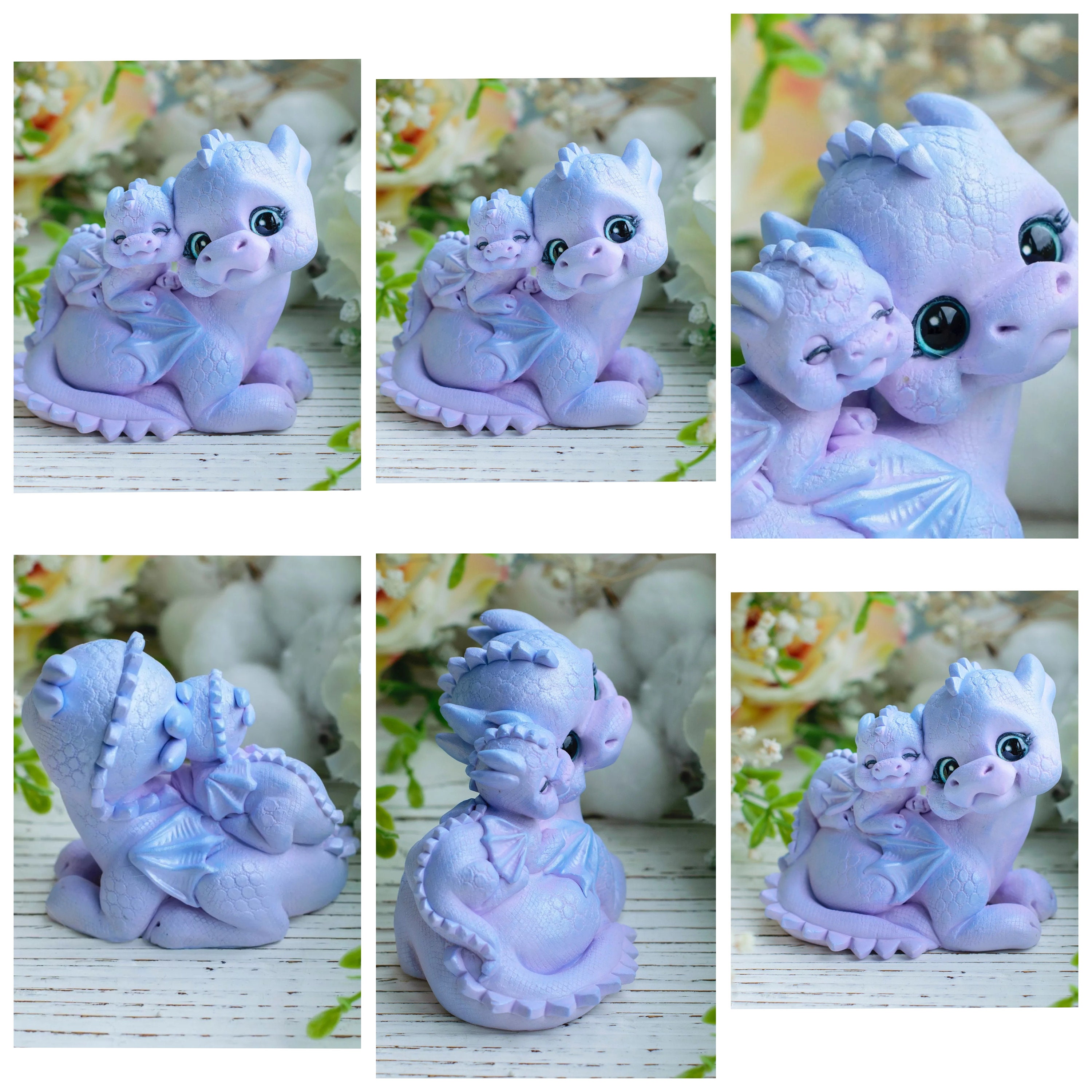 Handmade 3d Cute Animal Mother Child Baby Bond Bear Squirrel Cat Dragon ...