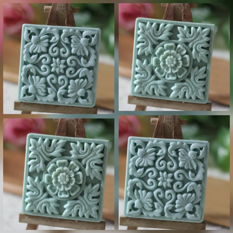 Royal Luxury Square Shape Design Mold Embroidery Pattern Soap - Etsy