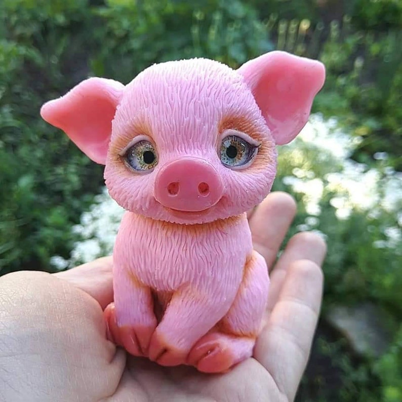 3d Cute Pig Piggy Piglets Mold Mould Silicone Soap Candle - Etsy