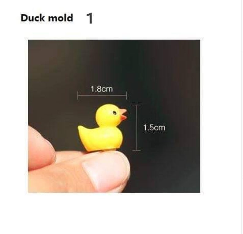 Miniature 3d Duck Ducks Polymer Clay Resin Casting Jewelry - Etsy
