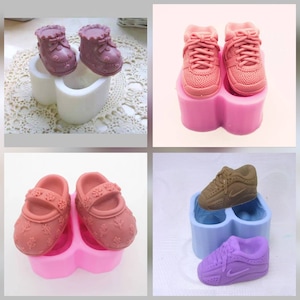Baby Shoe Shoes Booties Sneakers Baby Shower Soap Mold Candle Mould ...