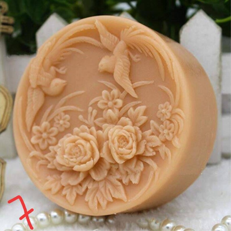 Handmade Floral Bird Sparrow Pigeon Angel Design Soap Making Candle ...