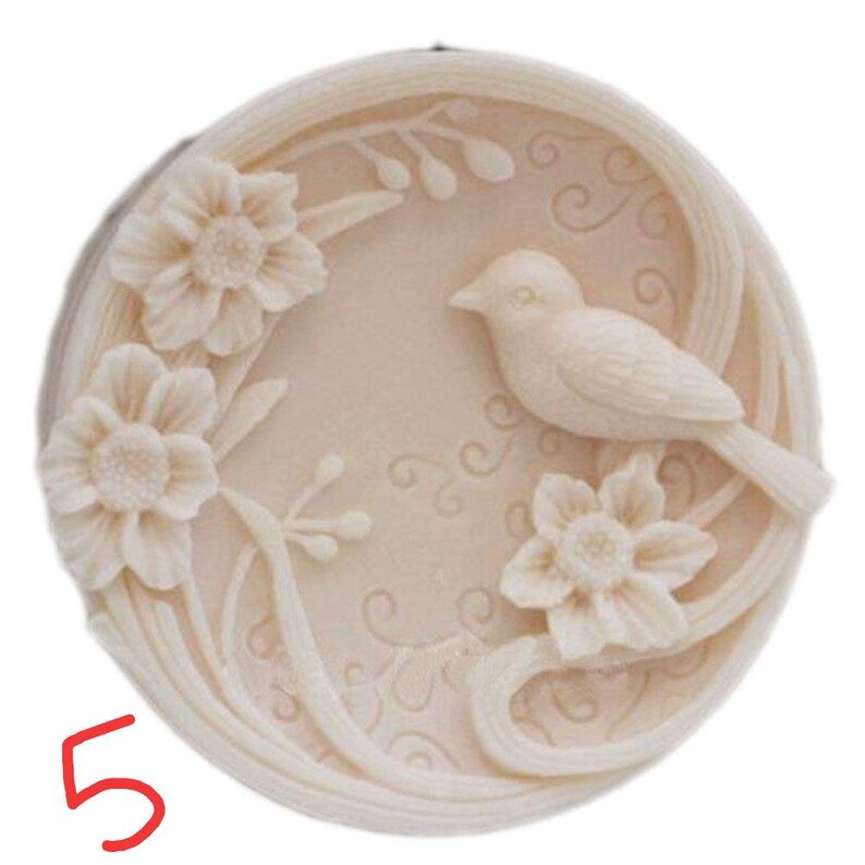 Handmade Floral Bird Sparrow Pigeon Angel Design Soap Making Candle ...