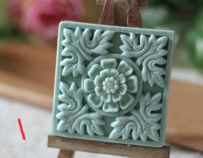 Royal Luxury Square Shape Design Mold Embroidery Pattern Soap Candle ...