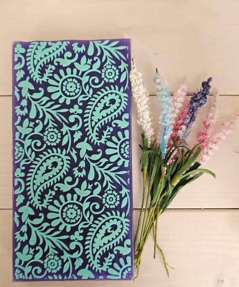 Paisley Mango Shape Design Impression Mat Lace Soap Mold - Etsy