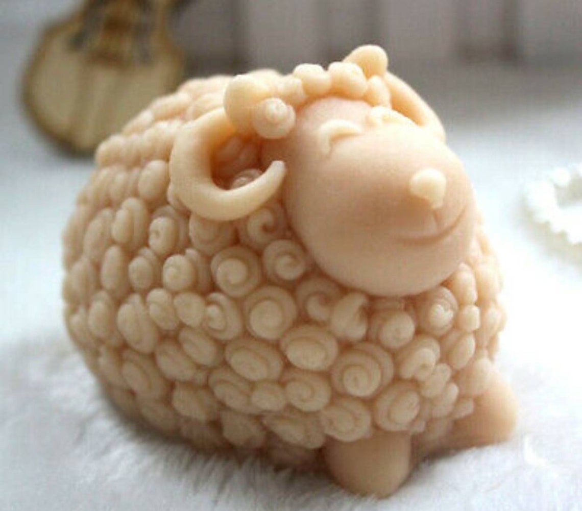 Cute Adorable Sheep Animal Theme Mold Mould Silicone Soap Melt | Etsy