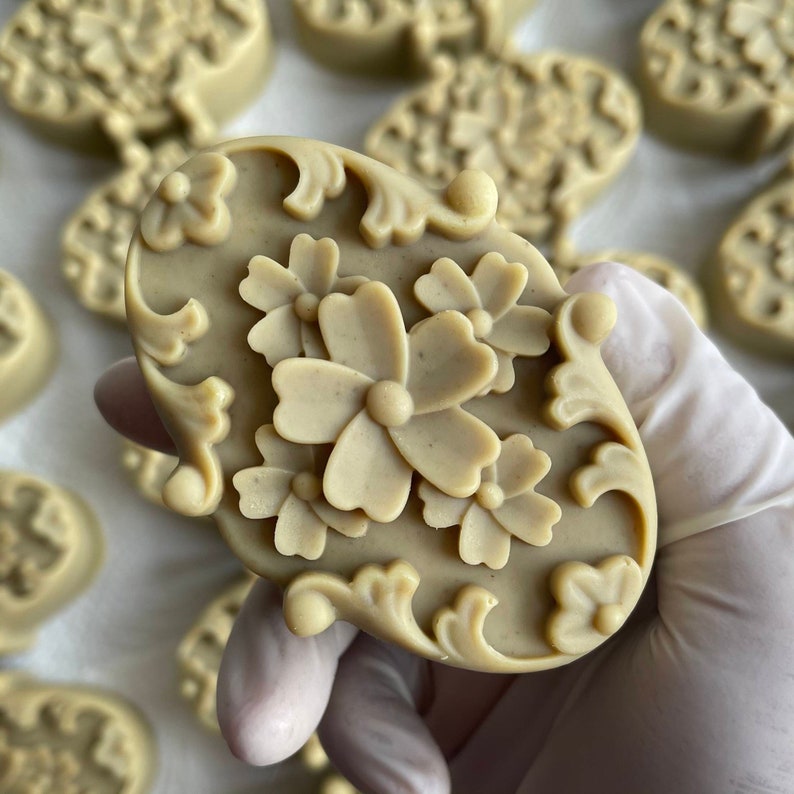 Royal Oval Shape Floral Lace Design Mold Vintage Embroidery - Etsy