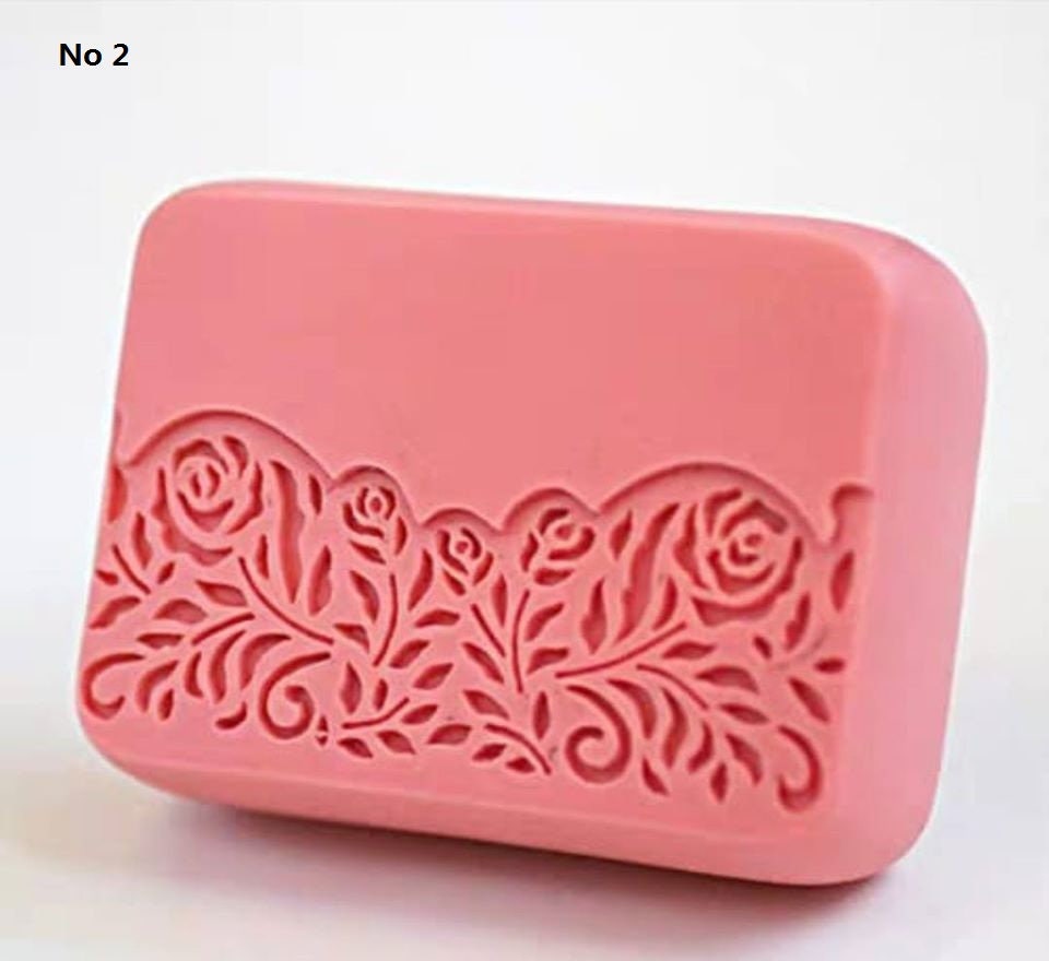 Lace Impression Mat Butterfly Floral Rectangular Soap Mold | Etsy