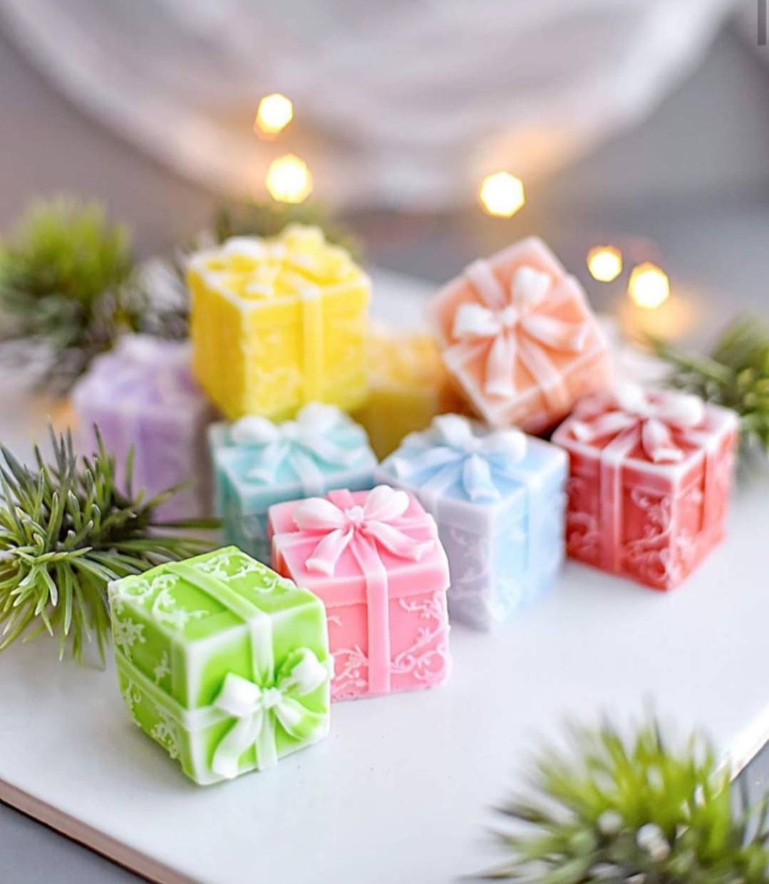 Gift Box Shape Mold Mould Silicone Soap Candle Resin Melt and - Etsy
