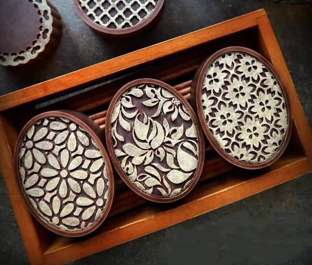 Royal Oval Design Molds Shape Lace Design Mold Vintage Embroidery ...