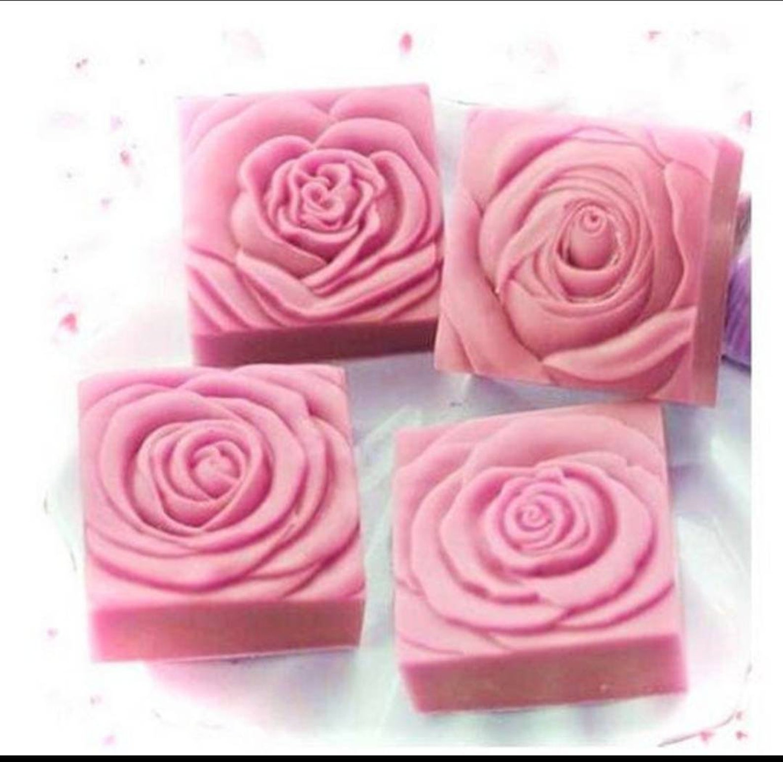 Rose Pattern Square Design Soap Mould Mold Melt and Pour Cp - Etsy