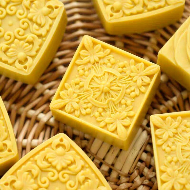 Royal Square Shape Design Mold Embroidery Pattern Soap Candle Resin ...