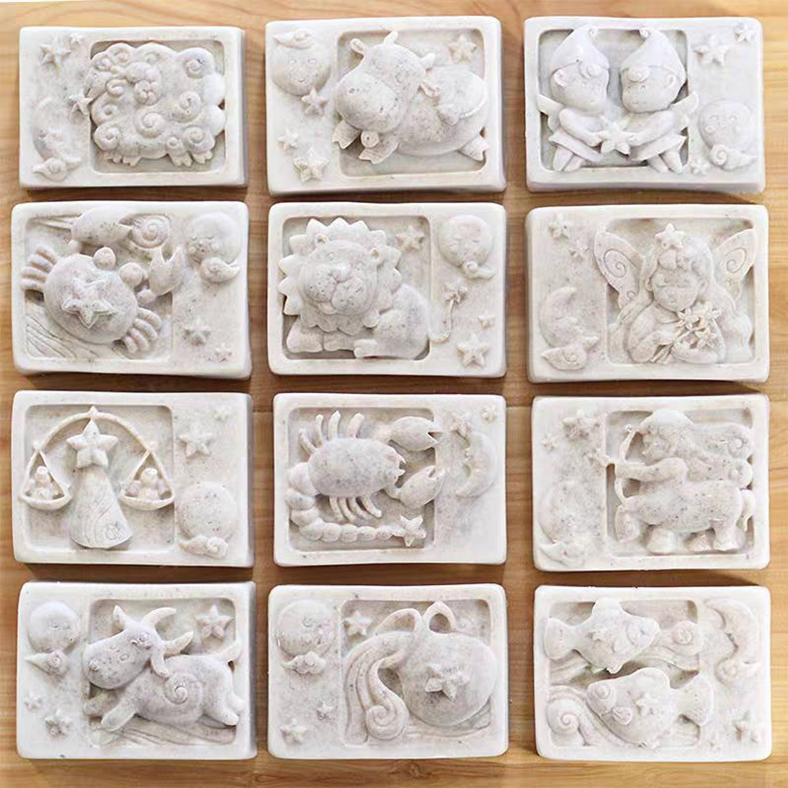 12 Sun Signs Zodiac Astrology Horoscope Constellations Mold - Etsy