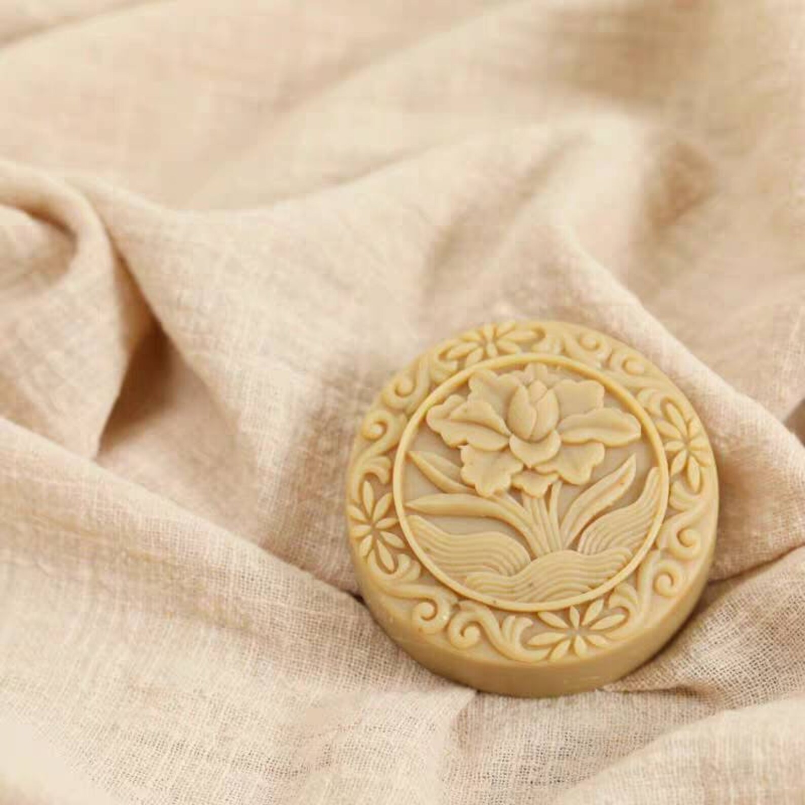 Royal Round Shape Floral Design Mold Embroidery Pattern Soap - Etsy