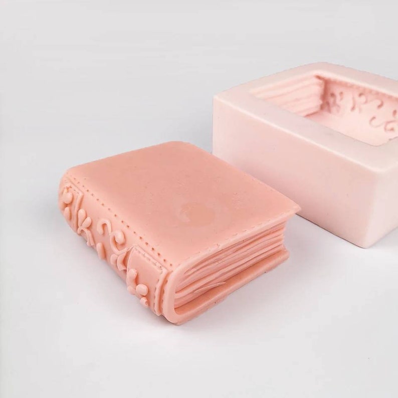 Book Shape Soap Mold Candle Mould Silicone Melt and Pour Craft Supplies ...