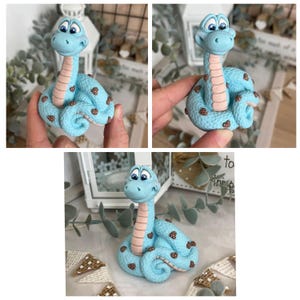 Handmade Silicone Mold for 3d Cute Snake Baby Mould Candle Soap Making ...