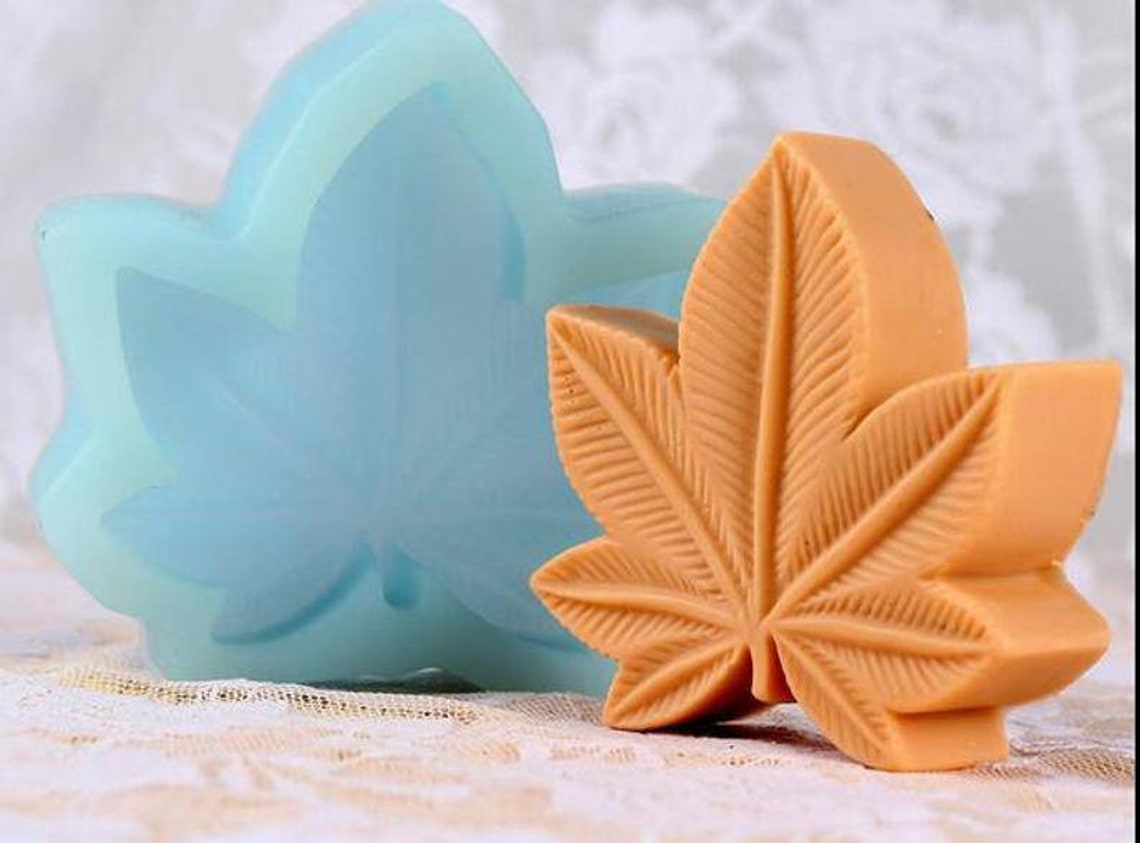 Leaf Maple Leaves Shape Pattern Designer Soap Mould Mold Candle Resin ...