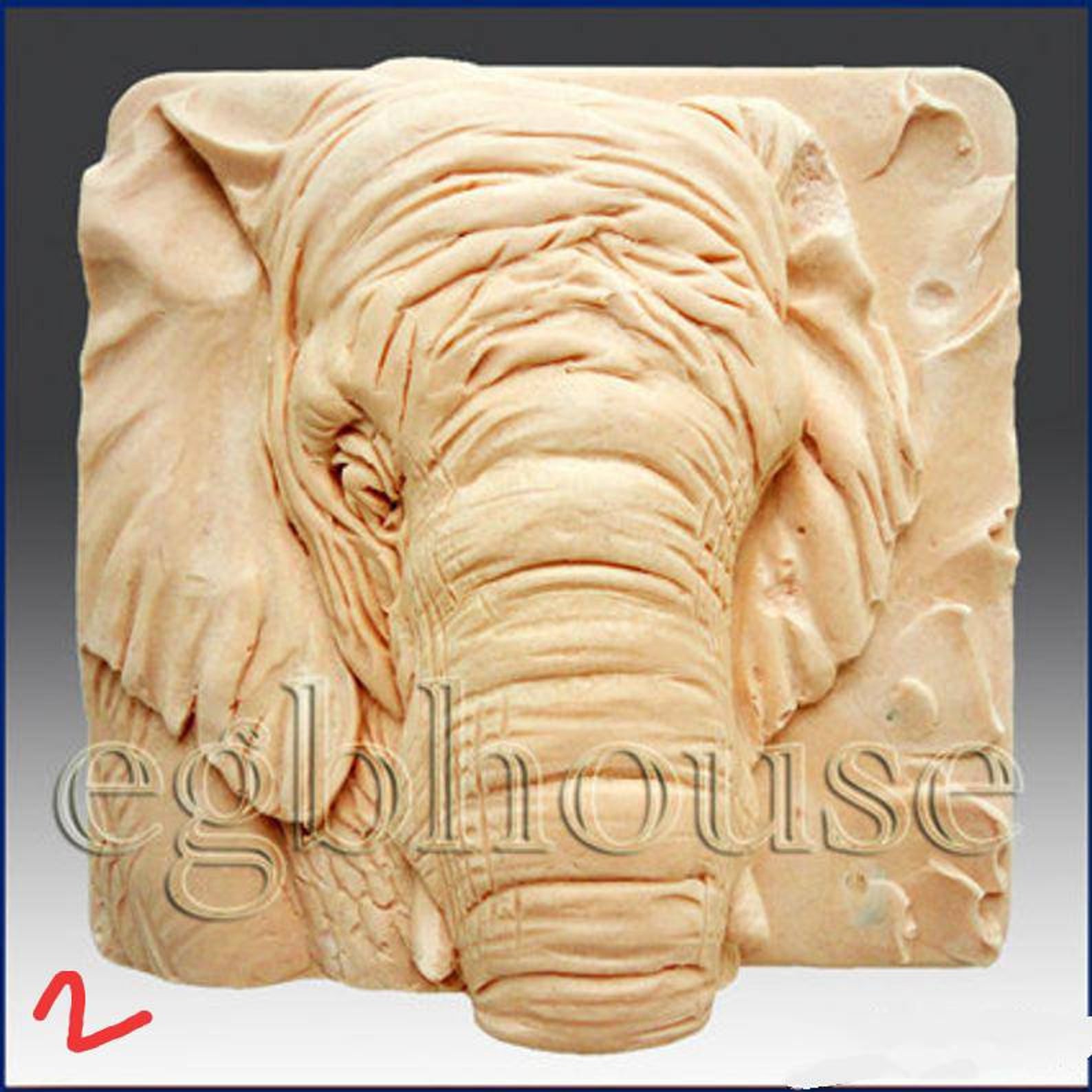 African 2d Elephant and Indian Elephant Royal Asian Art - Etsy