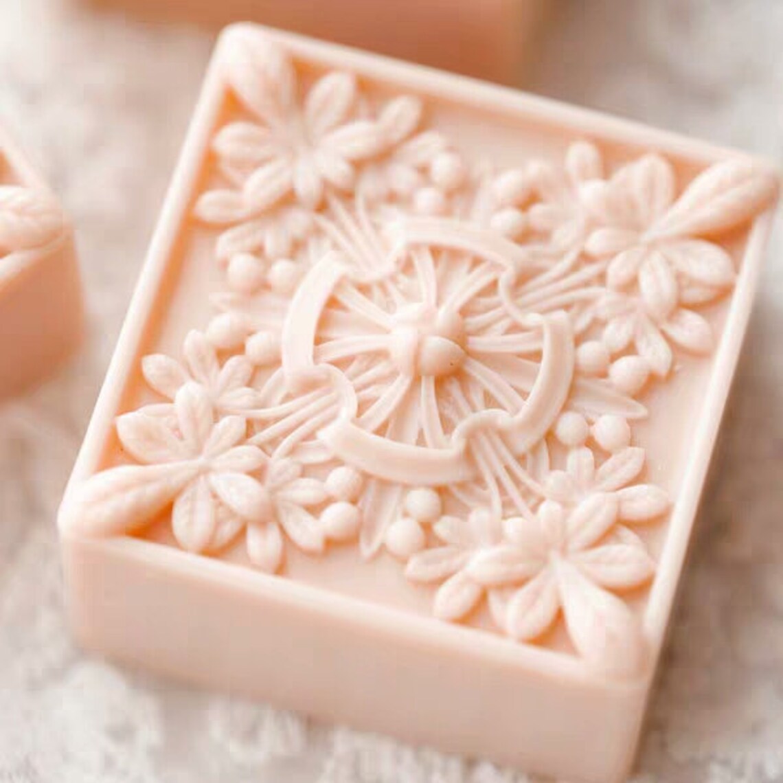 Royal Square Shape Design Mold Embroidery Pattern Soap Candle Resin ...