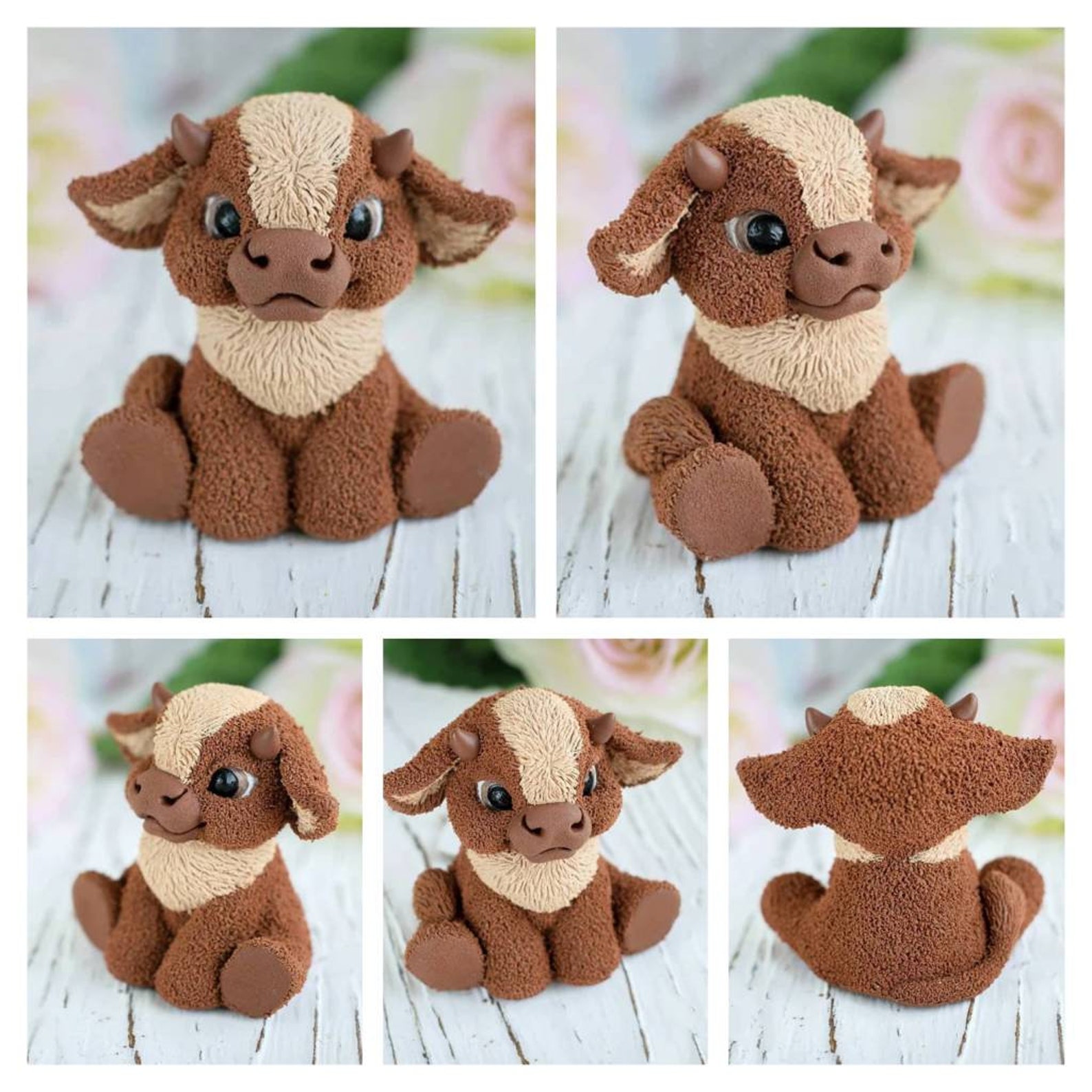 3d Cute Yashka Baby Bull Cow Calf Animal Soap Mold Candle - Etsy