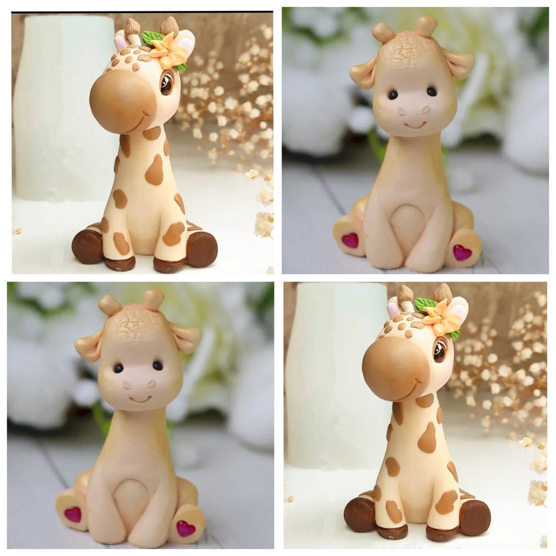 Handmade 3d Cute Giraffe Silicone Mold for Soap Candle Chocolate Clay ...