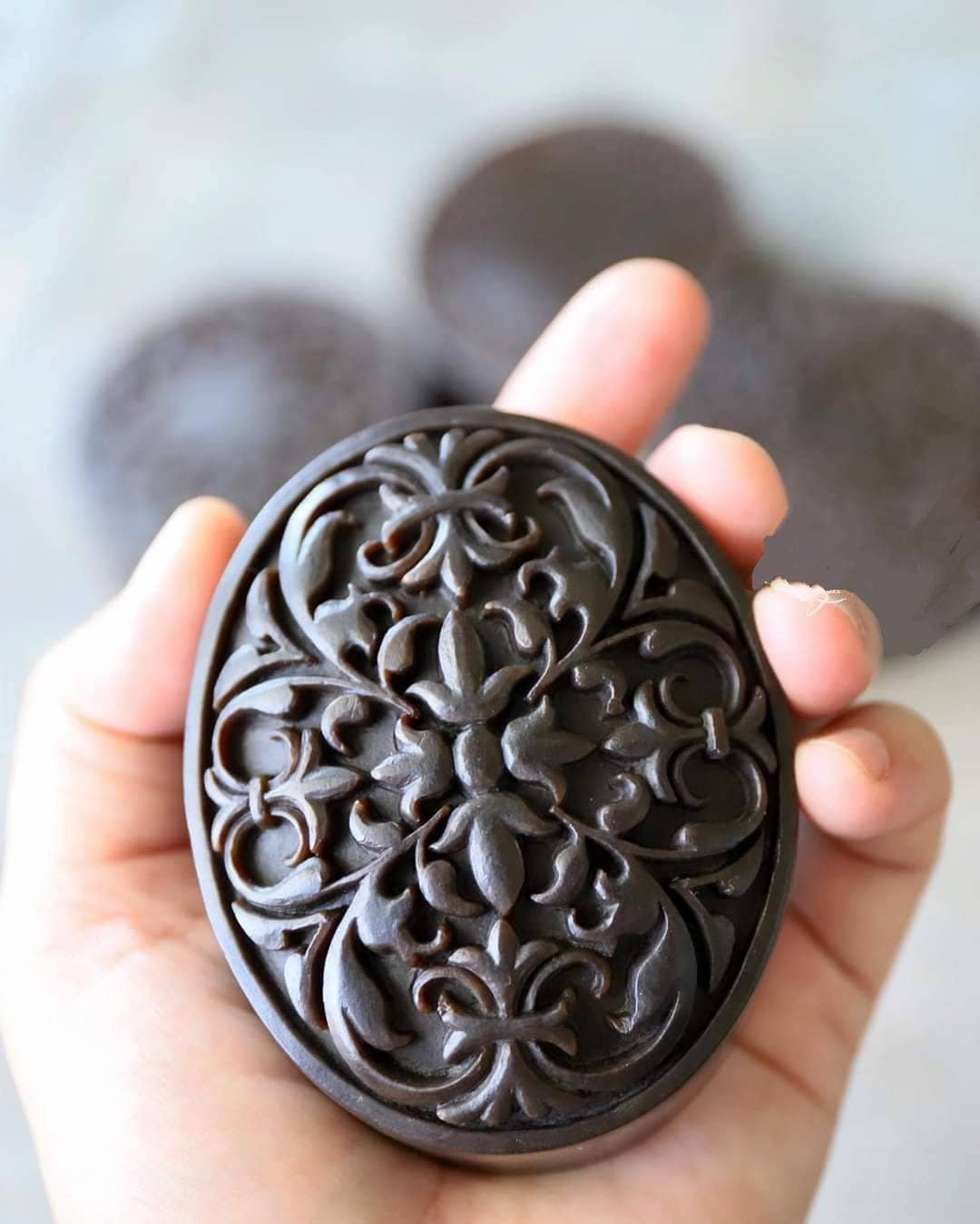 Royal Oval Shape Lace Design Mold Vintage Embroidery Pattern Soap ...