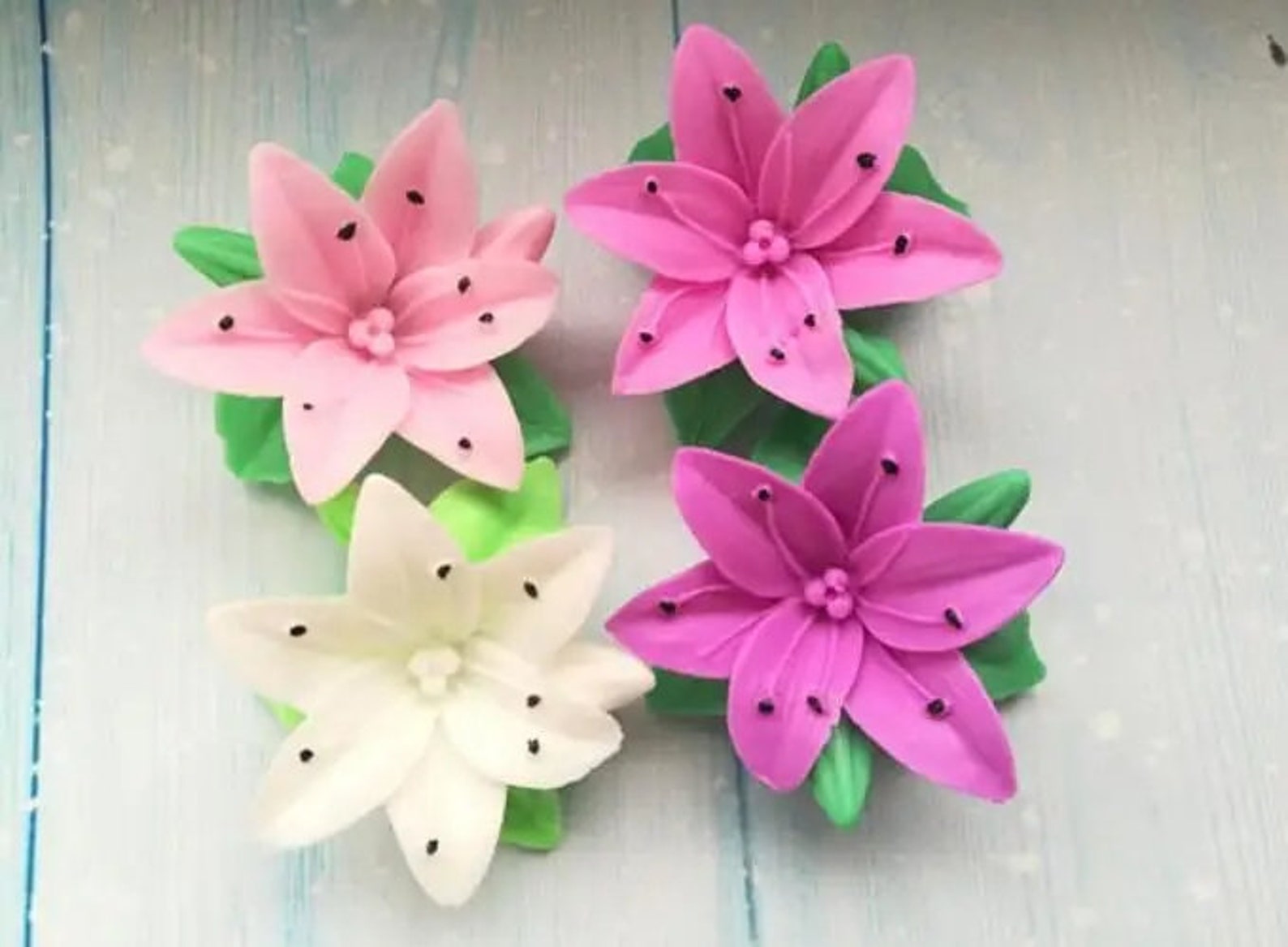 3d Lily Silicone Mold Mould Soap Candle Artisan Designer Floral Molds ...