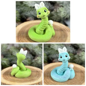 Handmade Silicone Mold for 3d Cute Snake Baby Mould Candle Soap Making ...