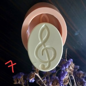 Guitar Music Note Soap Mold Candle Mould Silicone Melt and Pour Craft ...