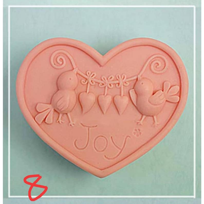 Handmade Floral Bird Sparrow Pigeon Angel Design Soap Making Candle ...