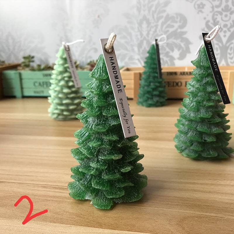 3d Large Christmas Tree Xmas Santa Father New Year Silicone Mold Soap ...