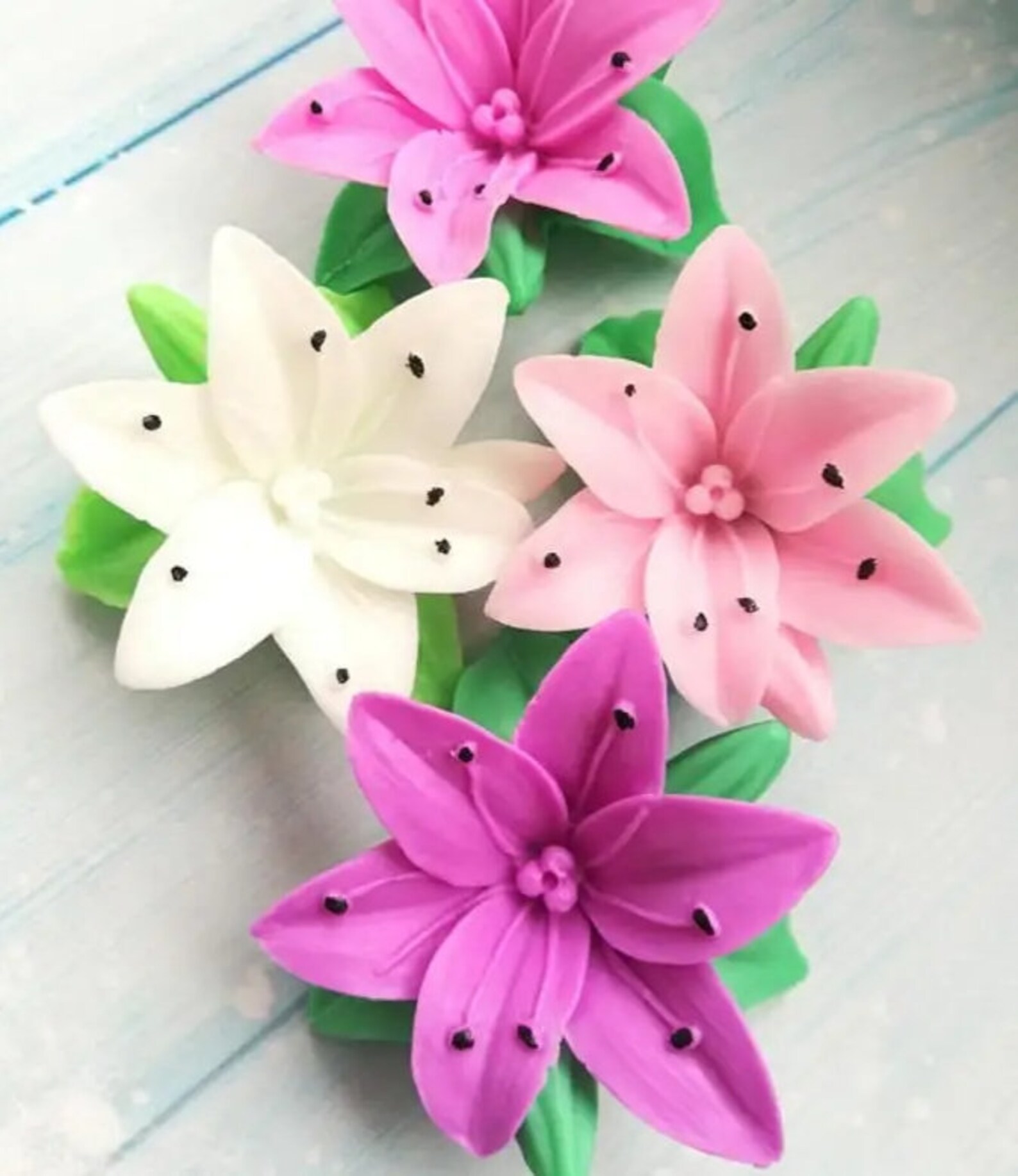 3d Lily Silicone Mold Mould Soap Candle Artisan Designer Floral Molds ...