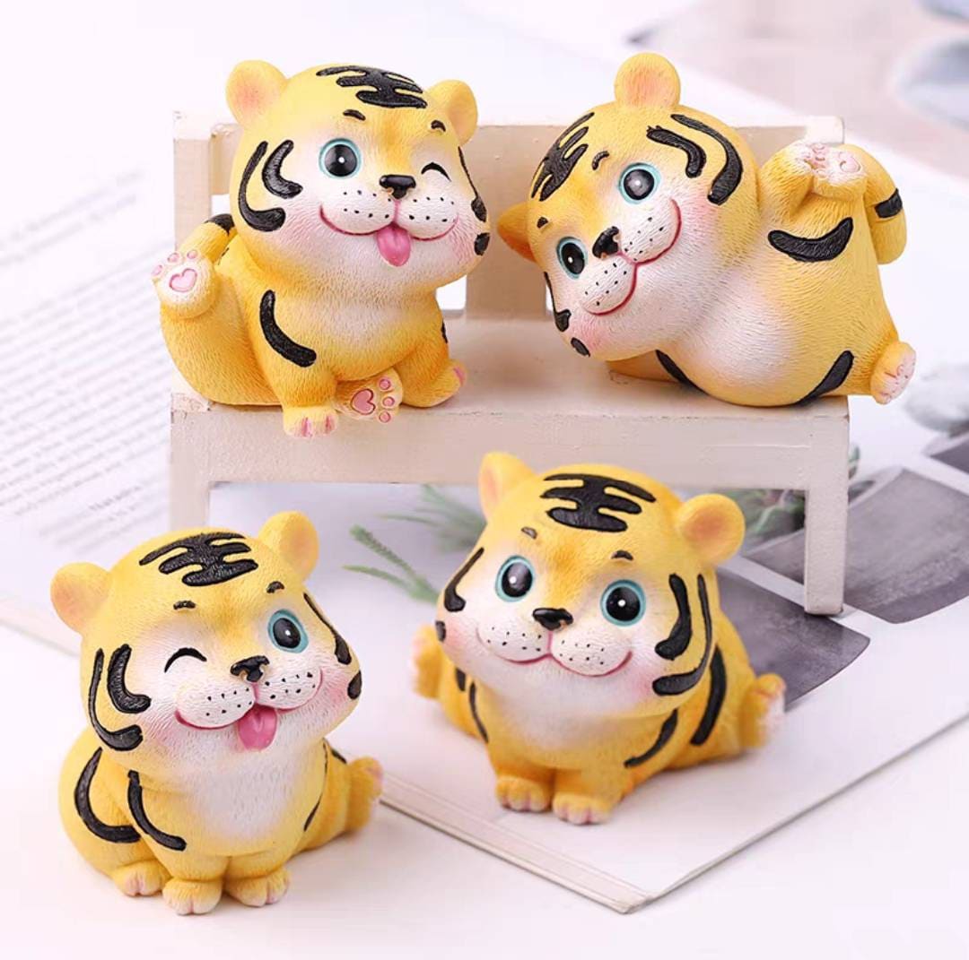 3d Cute Tiger Baby Cub Pet Animal Silicone Mold Mould Soap Candle Resin ...
