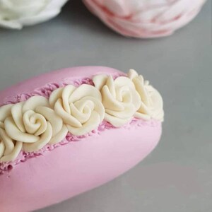 Heart and Round Shape Rose Roses French Macaroon Macaron Mold Mould ...