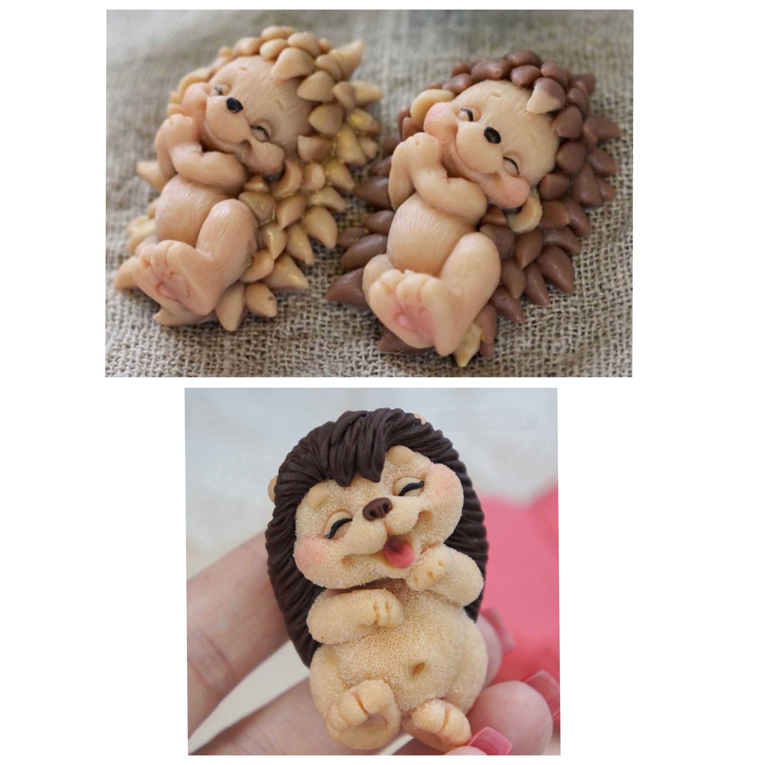 Handmade 2d Cute Adorable Hedgehog Animal Silicone Mold Mould Silicone ...