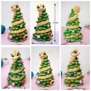 Handmade Silicone Mold for 3d Cute Snake Baby Mould Candle Soap Making ...