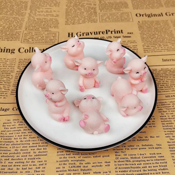 Polymer Clay Pig - Etsy