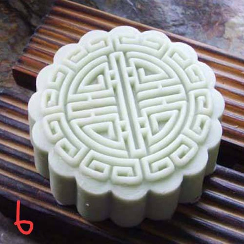 Moon Cake Round Shape Design Mold Embroidery Pattern Soap Candle Resin ...