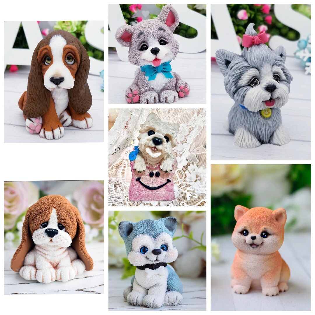 3d Basset Hound Beagle Husky Dogs Dog Puppies Puppy Cute Pet Animal ...