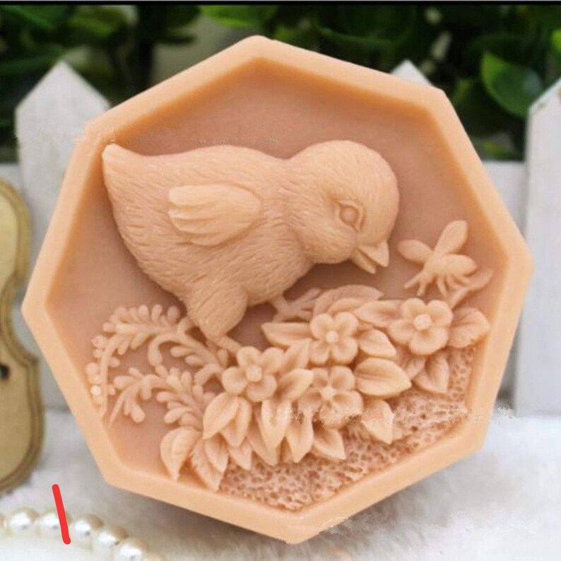 Handmade Floral Bird Sparrow Pigeon Angel Design Soap Making Candle ...