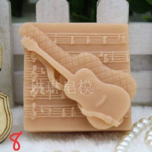 Guitar Music Note Soap Mold Candle Mould Silicone Melt and Pour Craft ...