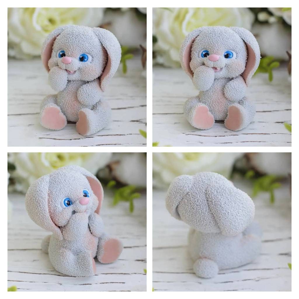 3d Bunny Rabbit Theme Mold Mould Silicone Soap Melt and Pour - Etsy