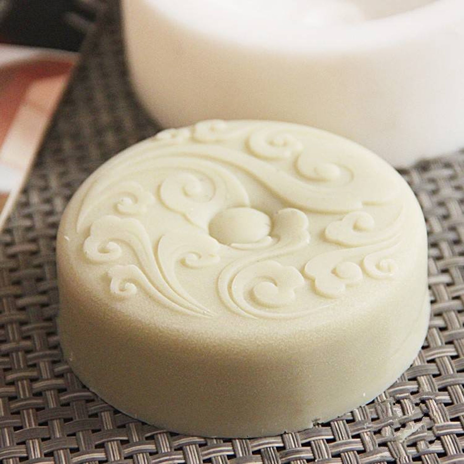Royal Jade Shape Design Mold Embroidery Pattern Soap Candle | Etsy