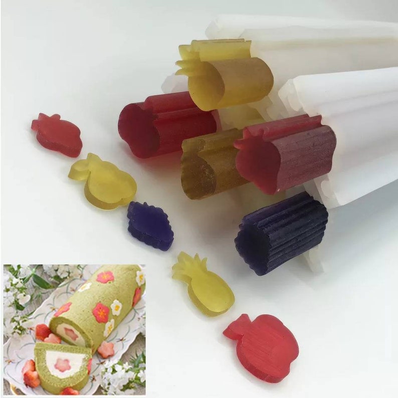 Fruit Pineapple Apple Pear Strawberry Grapes Embed Column Tube - Etsy