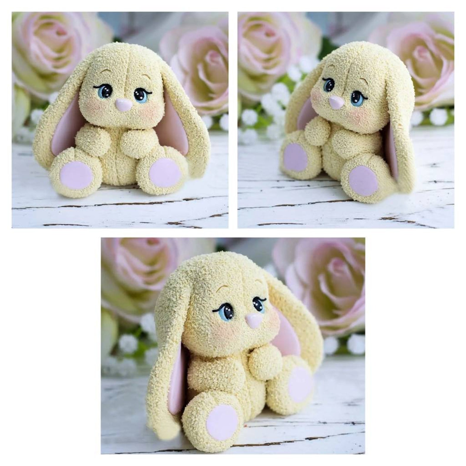 3d Bunny Rabbit Theme Mold Mould Silicone Soap Melt and Pour - Etsy