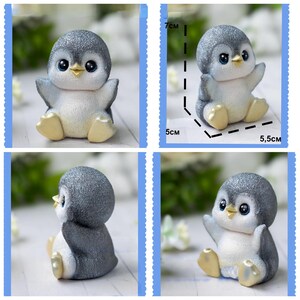 3d Baby Penguin Theme Mold Mould Silicone Soap Melt and Pour Candle ...