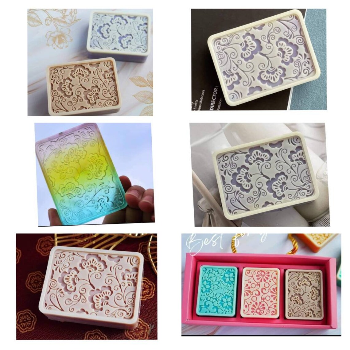 Lace Royal Rectangular Shape Soap Mold Candle Mould Silicone - Etsy