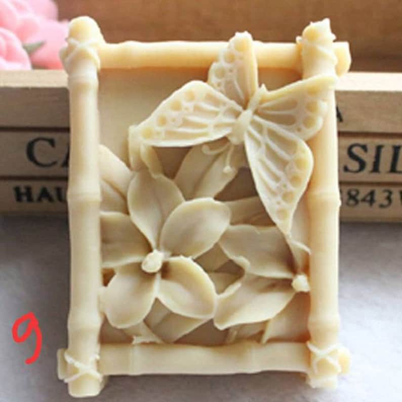 Butterfly Theme Insect Soap Silicone Floral Flower Designer Melt and ...